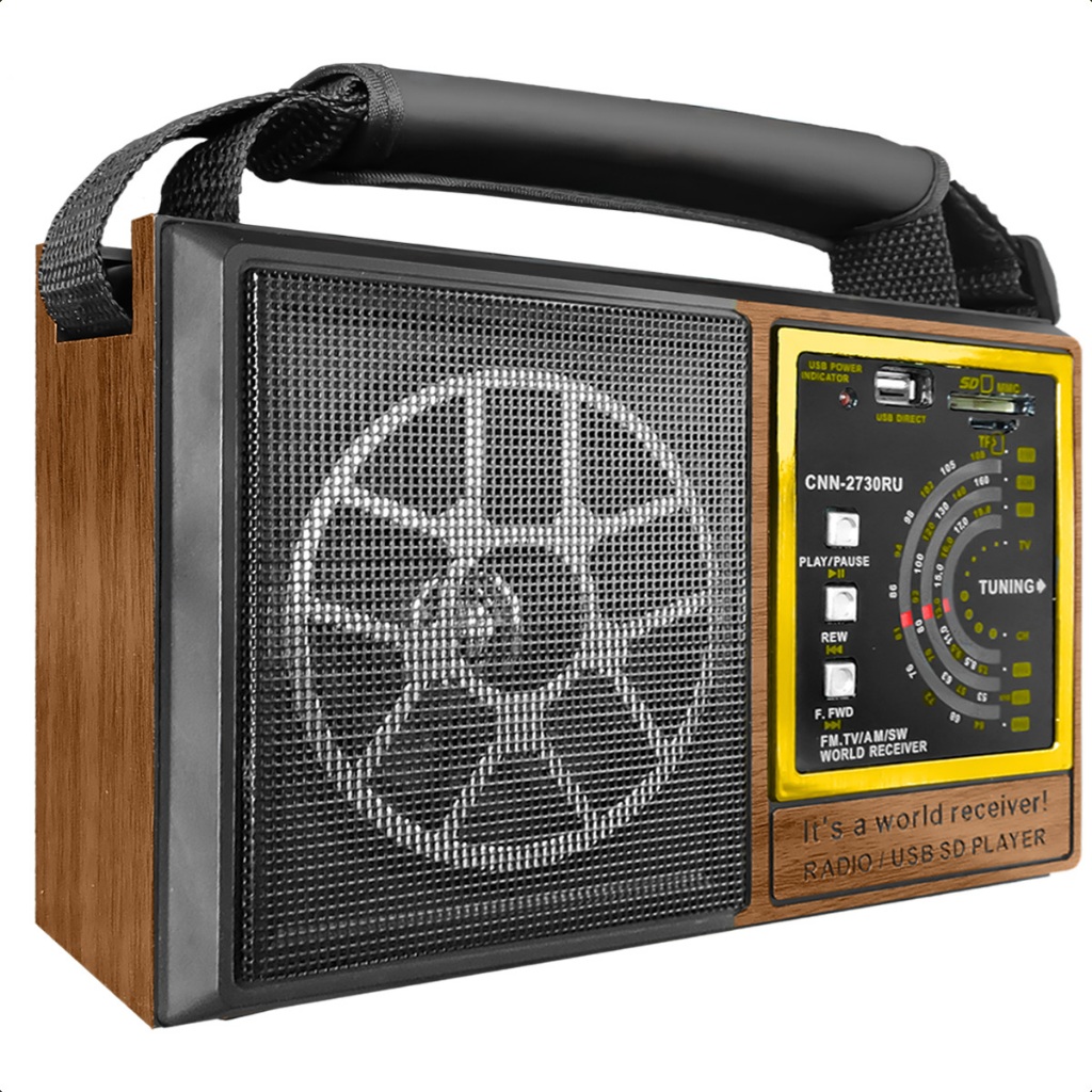 Radio Retro Analógico Fone de Ouvido 5w Usb Am Fm Recarregável | Shopee ...