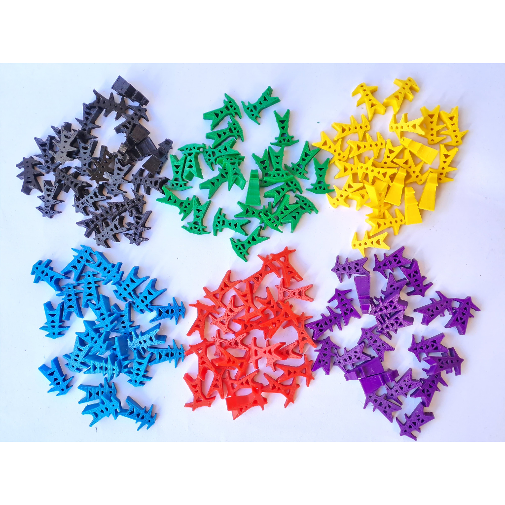 Token Meeples Torres do Jogo Power Grid Impressão 3D | Shopee Brasil