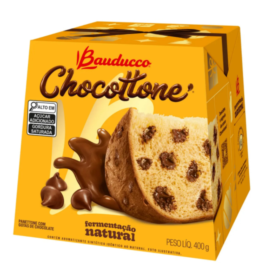 Chocotone Bauducco Original 400g – Panetone Recheado com Gotas | Shopee ...