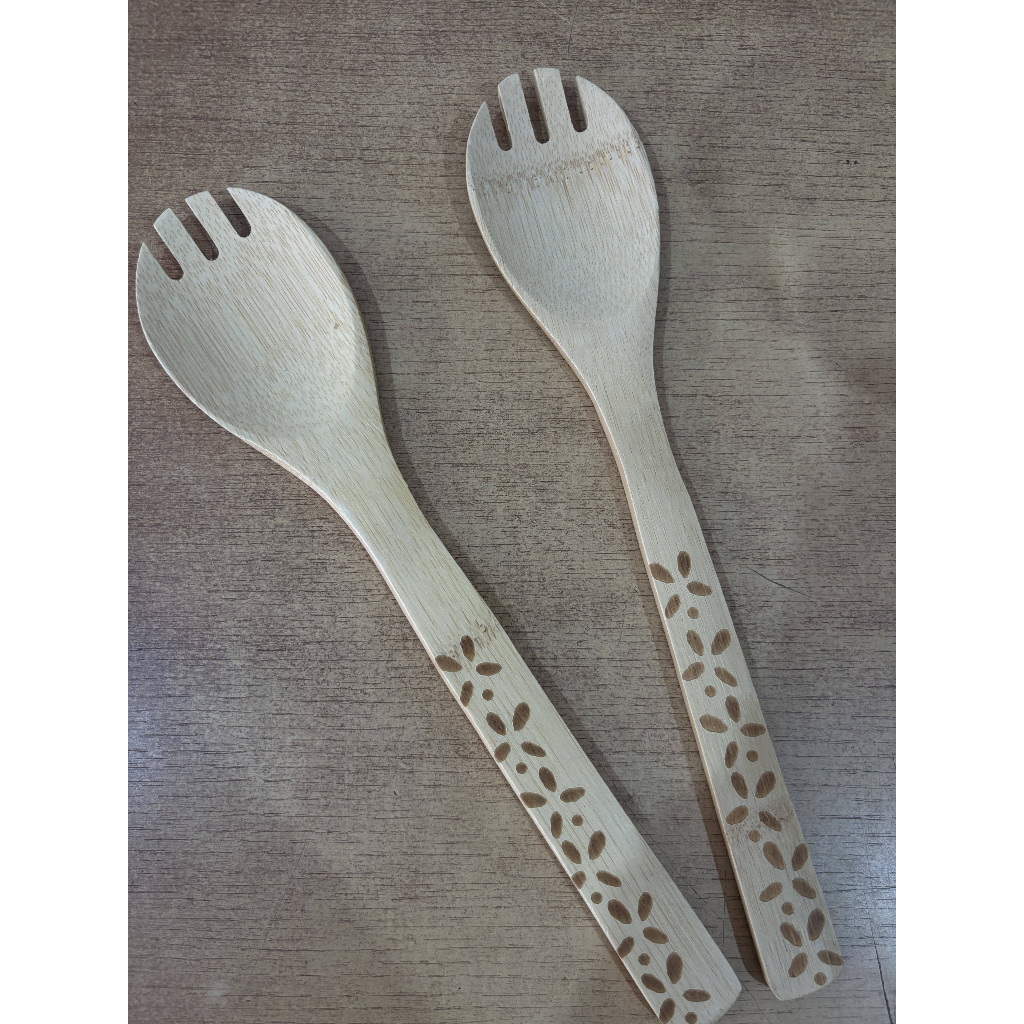 Garfo/Colher de Pau Bambu | Shopee Brasil
