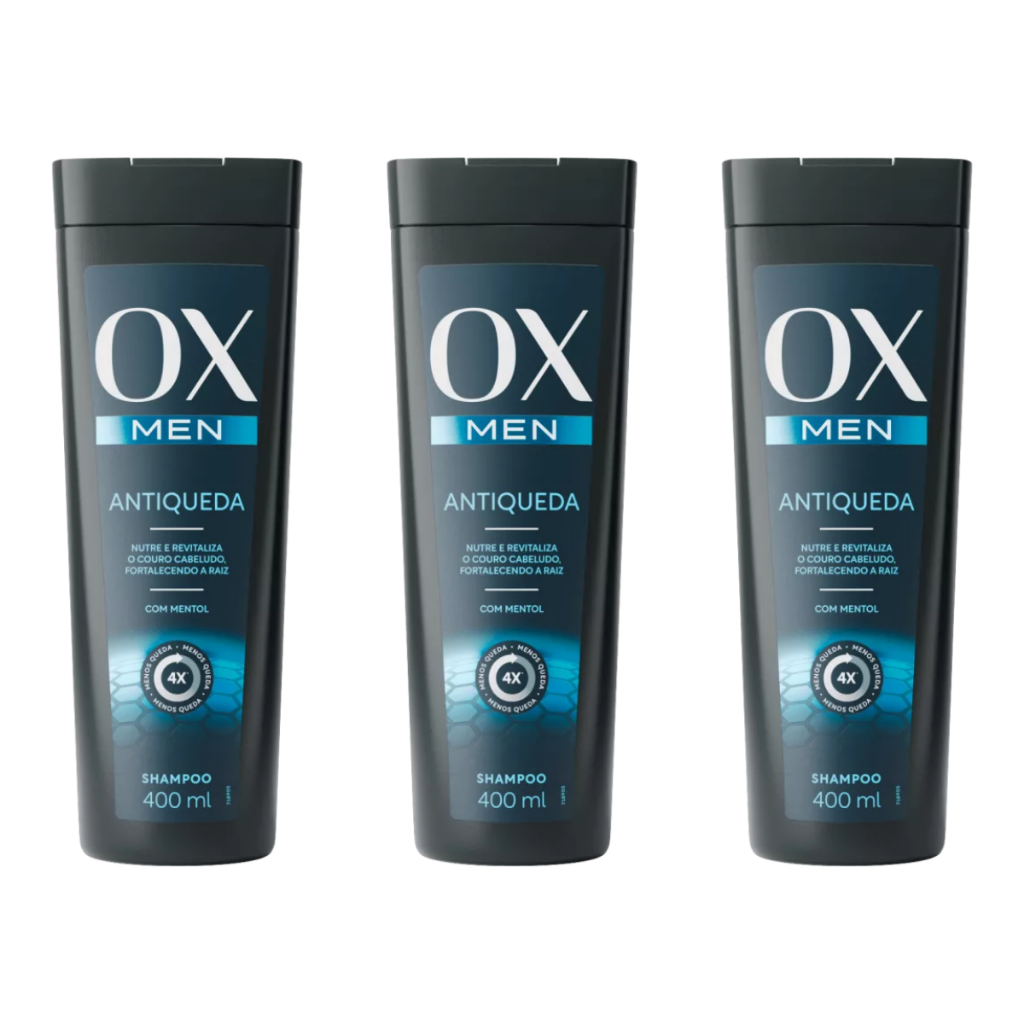 Kit Shampoo Ox Men Antiqueda ou Anticaspa | Shopee Brasil