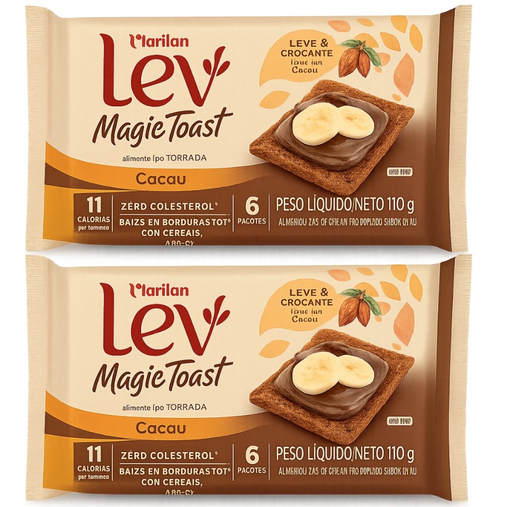 Torrada Marilan Magic Toast Cacau Pacote com 110g | Shopee Brasil