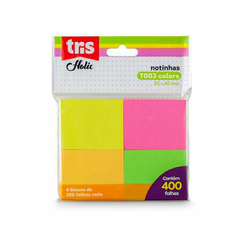 Post It Blocos Auto Adesivos 4 unidades Material Escolar Papelaria Fofa ...