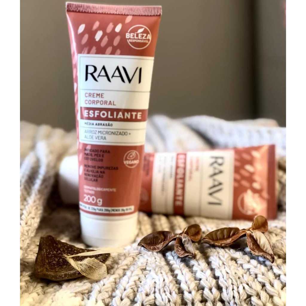 Creme Esfoliante Corporal Raavi Média Abrasão 200g – Renovação Celular ...