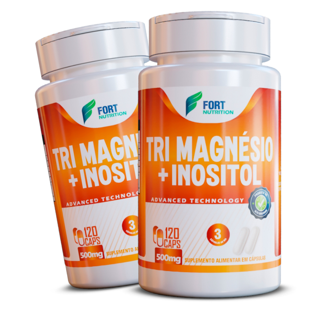 Inositol 120 capsulas + Tri-Magnesio 100% origina mais vendido Magnesio ...