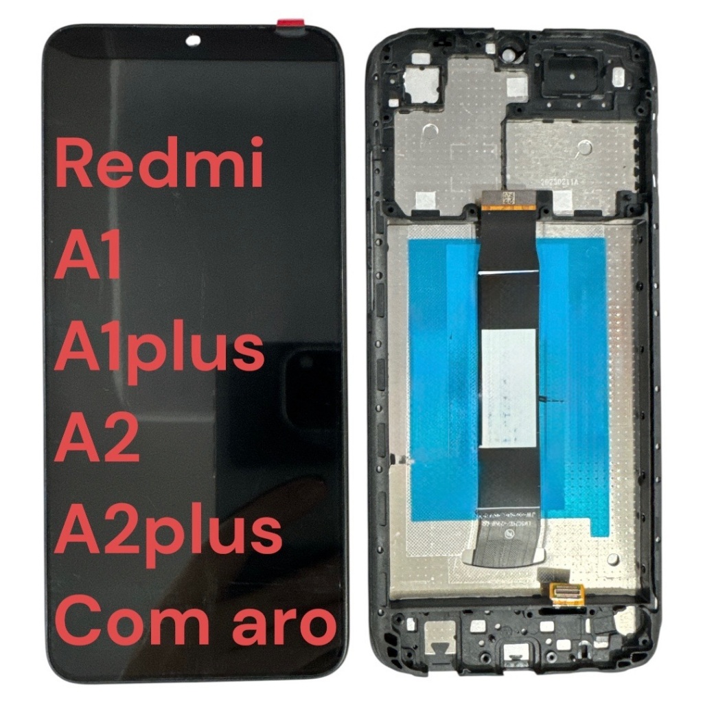 Frontal Tela Display Touch lcd Redmi A1 / A2 / A2 Plus Original com aro ...