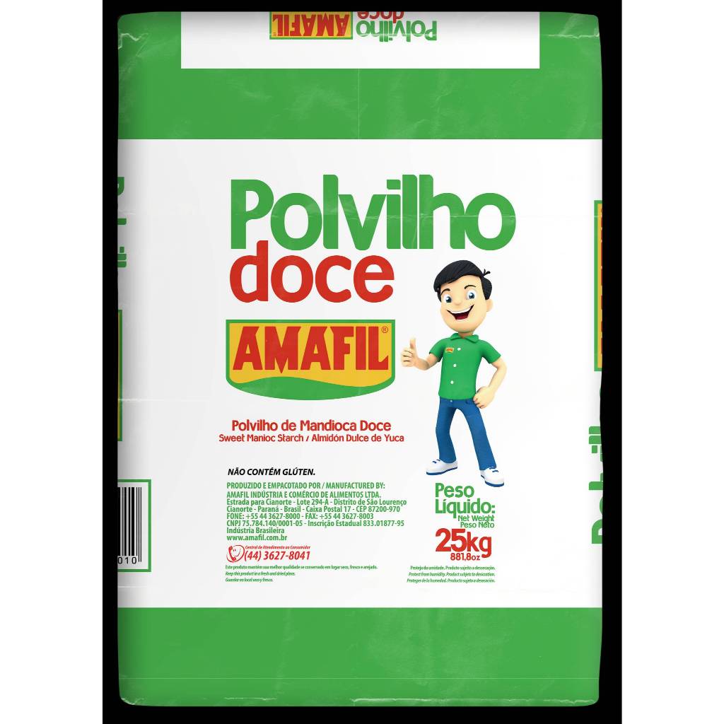 Polvilho Doce Artesanal Amafil 25kg | Shopee Brasil