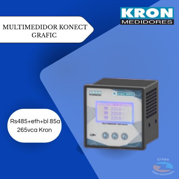 Multimedidor Konect Grafic Rs485+eth+bl 85a 265vca Kron | Shopee Brasil