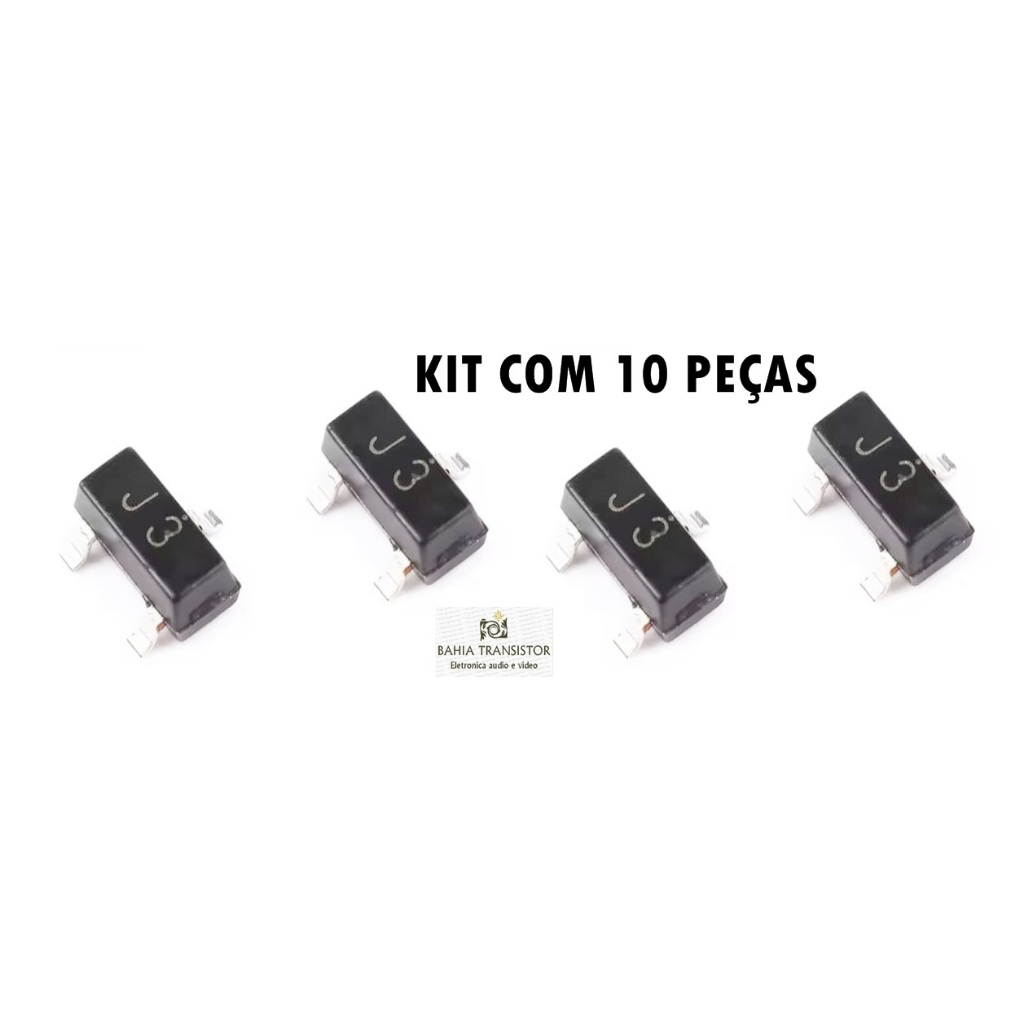 Ci J3 S9013 Sot-23 Transistor Smd * kit com 10 Peças | Shopee Brasil