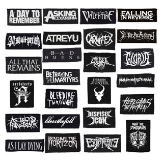 Patch Metalcore e Deathcore - logo silk | Shopee Brasil