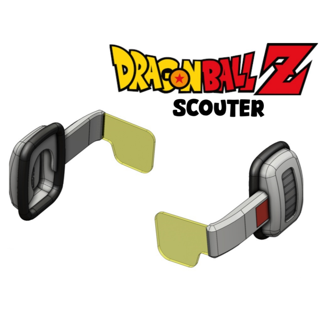 SCOUTER DRAGON BALL Z ACESSORIO OCULOS COSPLAY ANIME 3D DIA DAS ...