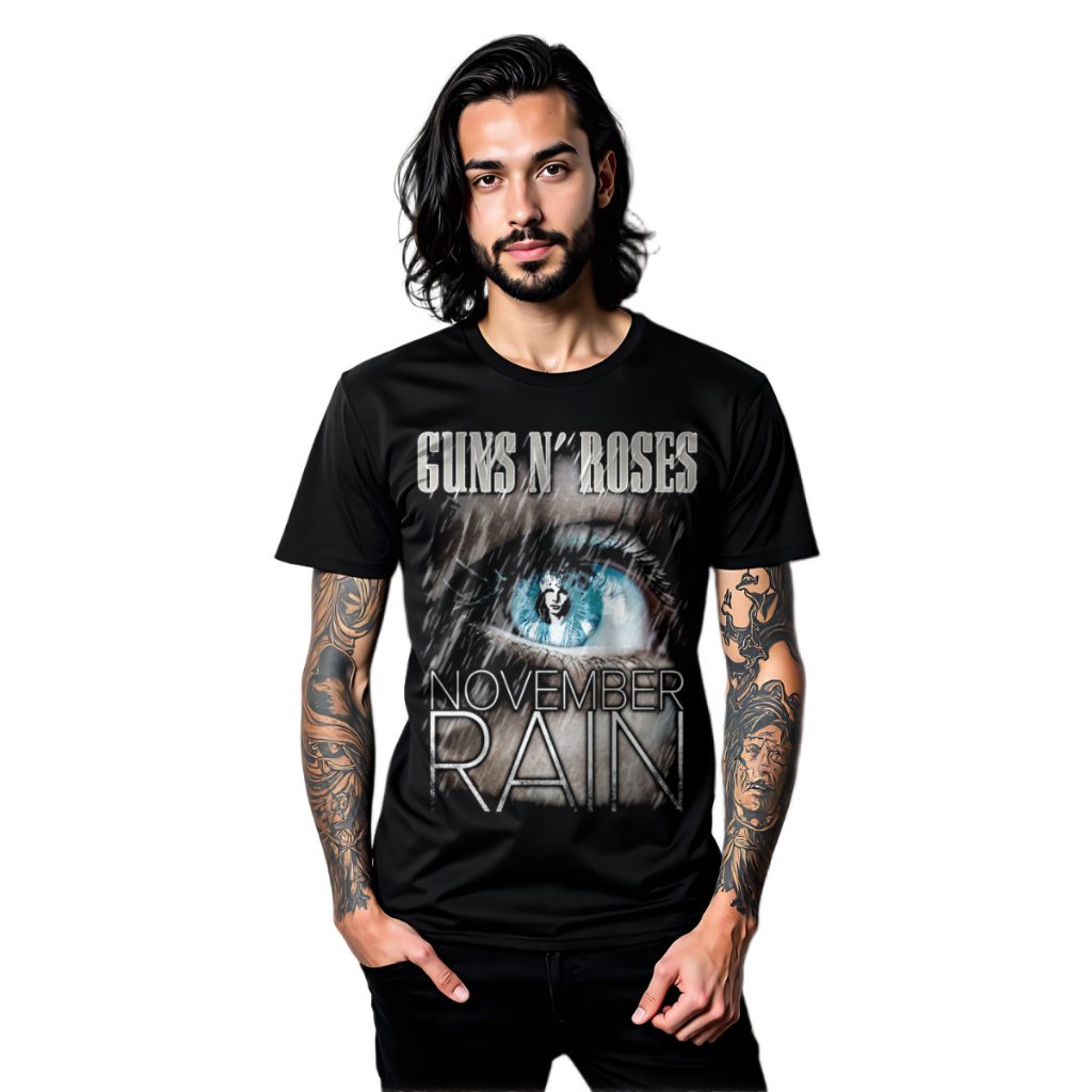 Camiseta Guns N' Roses November Rain (RED ROCK) | Shopee Brasil