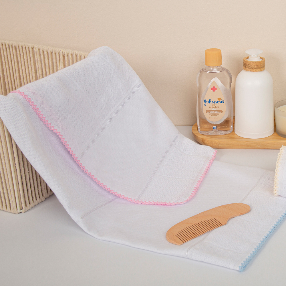 Kit 2 ou 6 Fralda Banho Nicoli Crochê Pt Mabber 80cm x 80cm - Pintura ...
