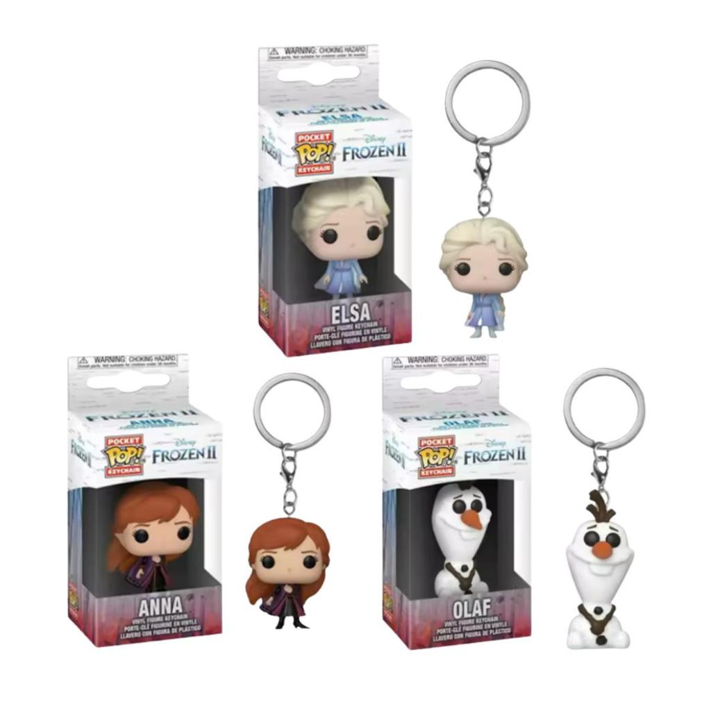 Chaveiro Frozen Elza Anna Olaf Bobblehead Keychain | Shopee Brasil