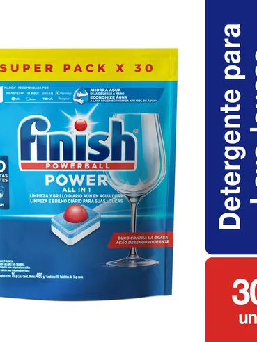 NOVO, Detergente para Lava Louças em tabletes Finish com 30 uni Nova ...