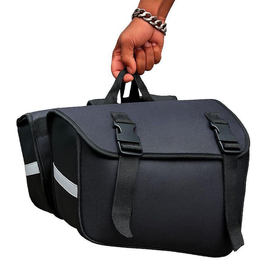 Alforge Bolsa Universal Lateral Moto Impermeavel | Shopee Brasil