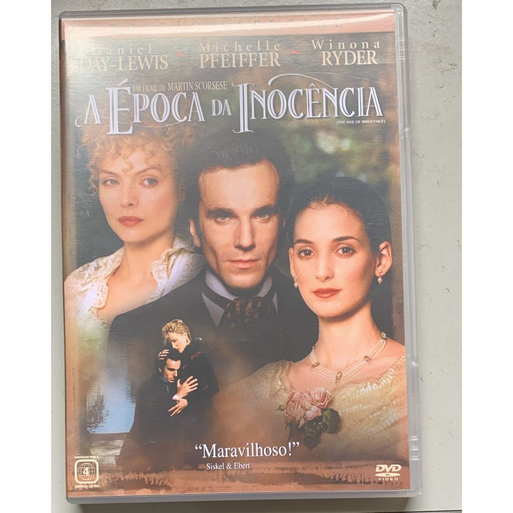 DVD A Época da Inocência / Original / Scorsese / Daniel Day-Lewis ...