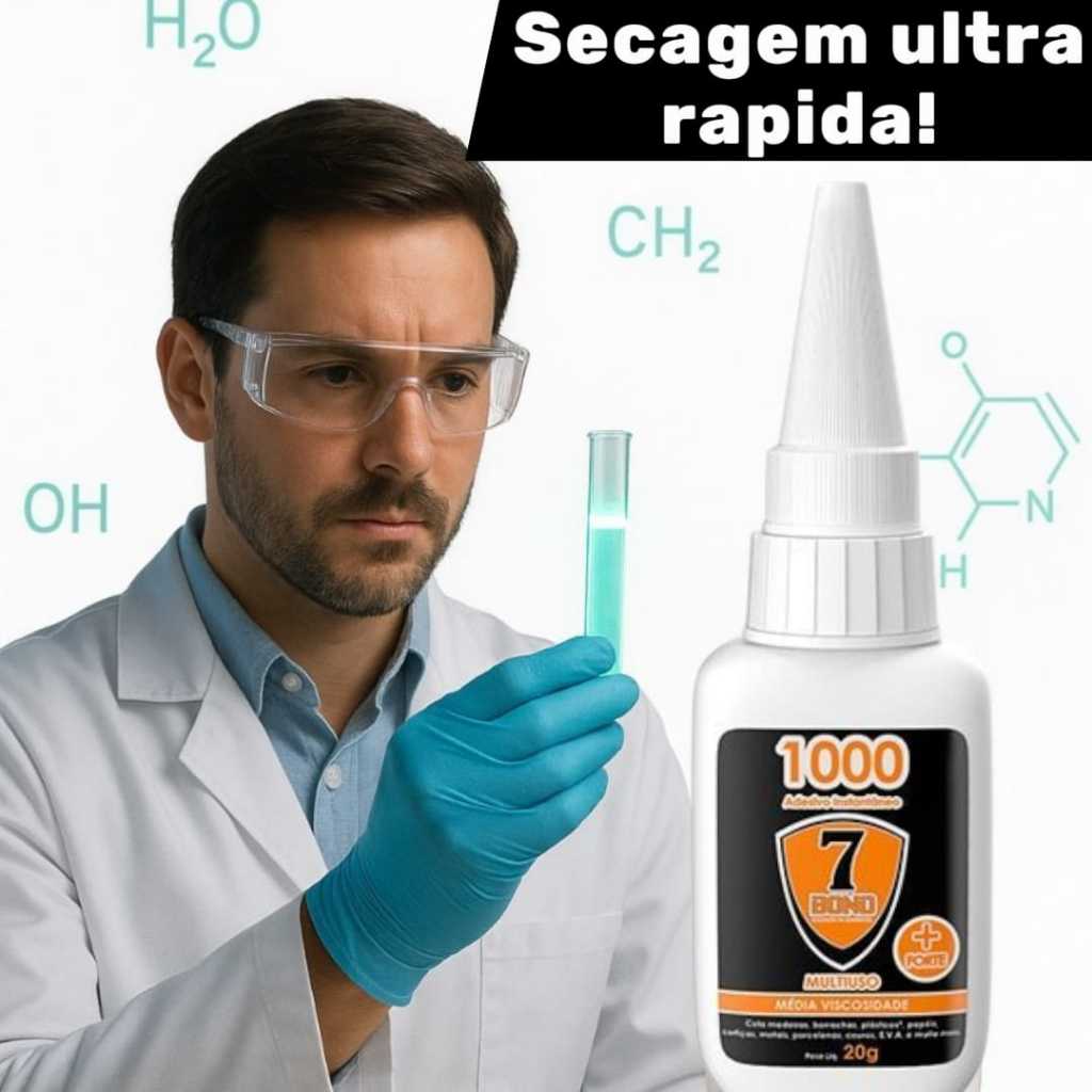 Cola instantânea 7Bond 1000 20g Acrigel super cola ultra rapida madeira ...