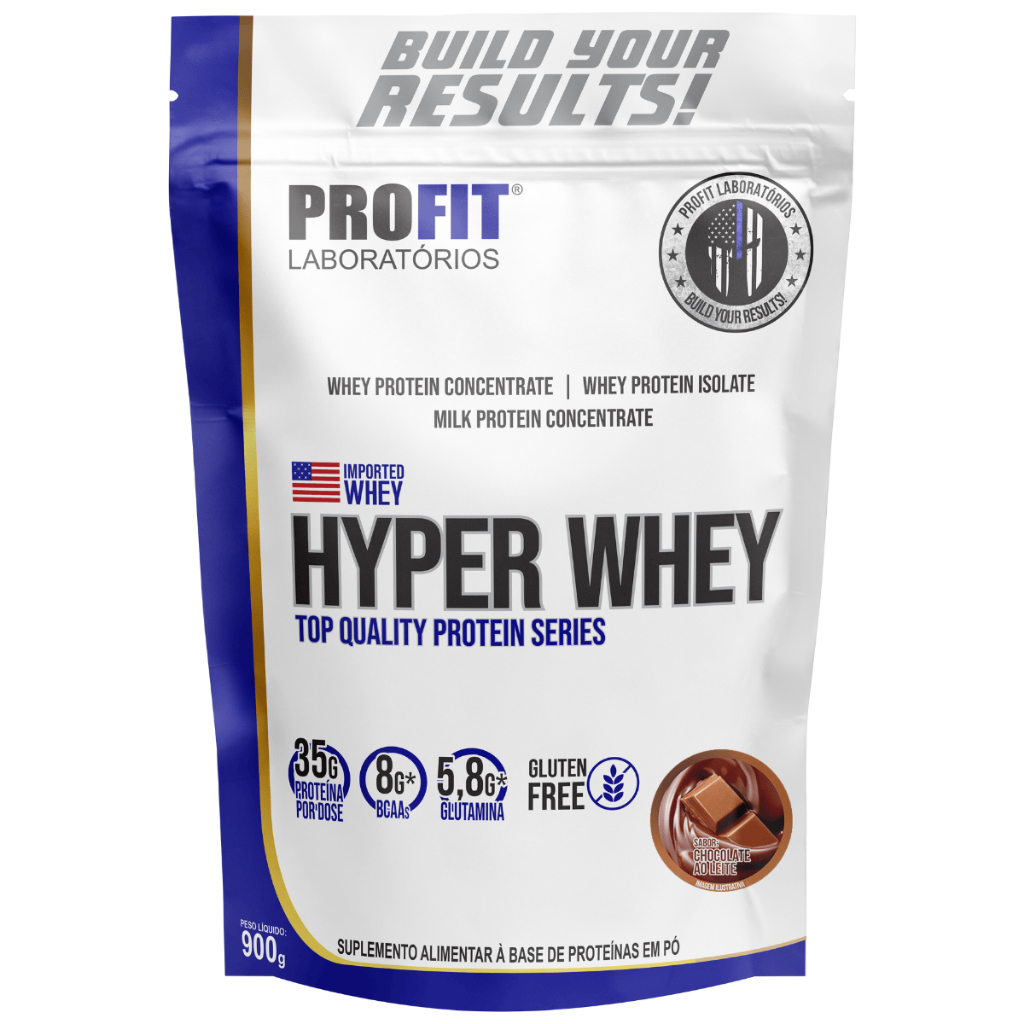 Hyper Whey 900g Free Glúten Bcaas Protein Profit Labs | Shopee Brasil