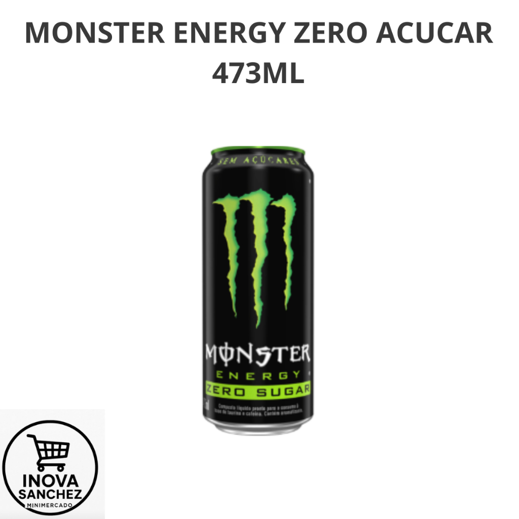 MONSTER ENERGY ZERO ACUCAR 473ML | Shopee Brasil