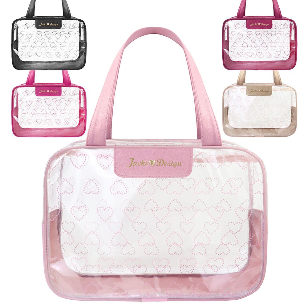 Bolsa Necessaire Transparente Jacki Design Love Versátil | Shopee Brasil