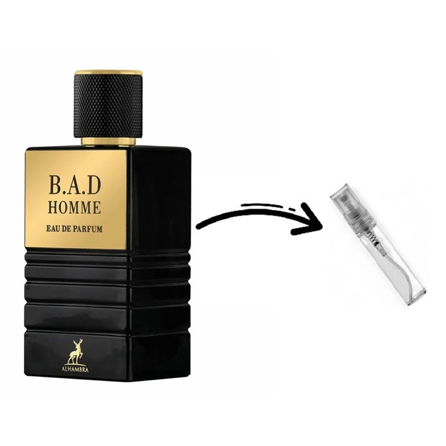 Perfume Árabe BAD Homme Maison Alhambra - 5ml e 10ml | Shopee Brasil