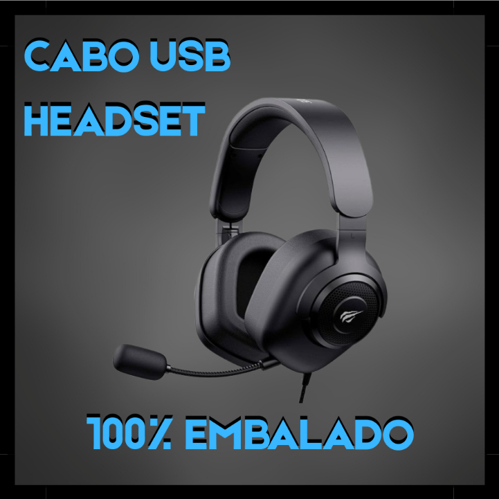 Headset Gamer Havit Preto com fio e com microfone Para PC Computador ...