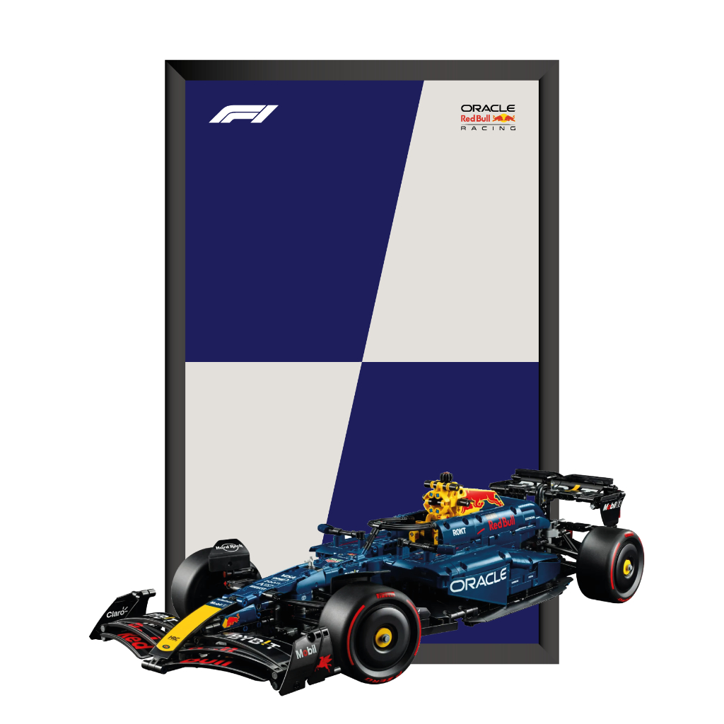 Quadro Decorativo Expositor Para Lego F1 Technic™ - Oracle Red Bull ...
