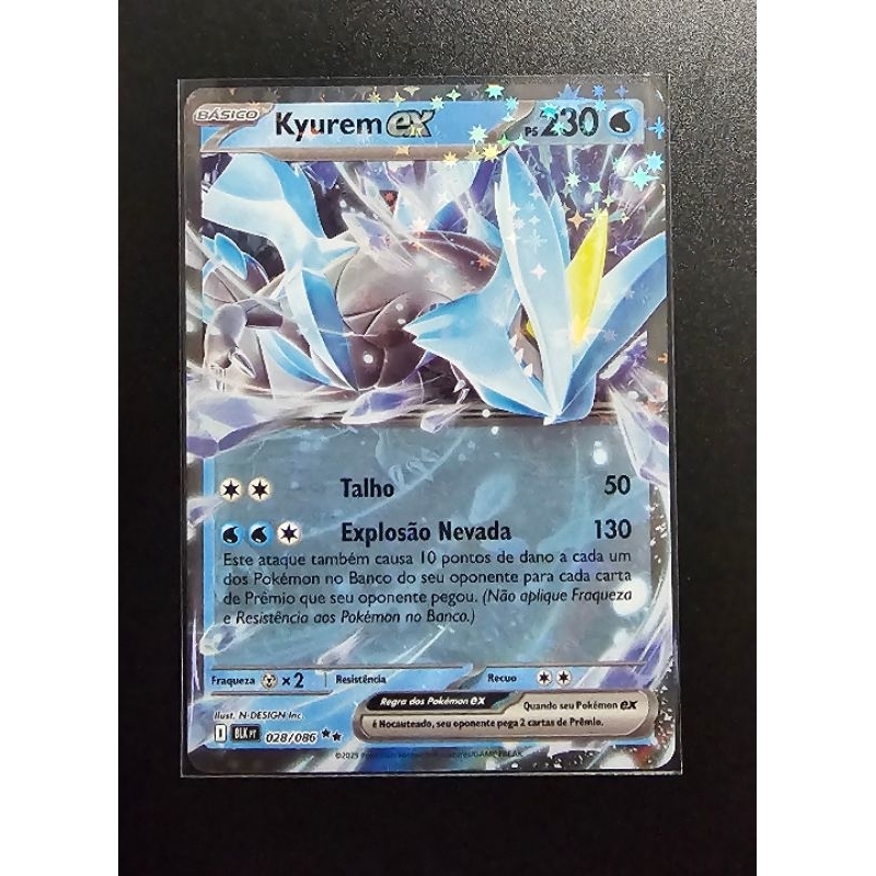 Carta Pokemon Kyurem Ex 028/086 Raio preto | Shopee Brasil