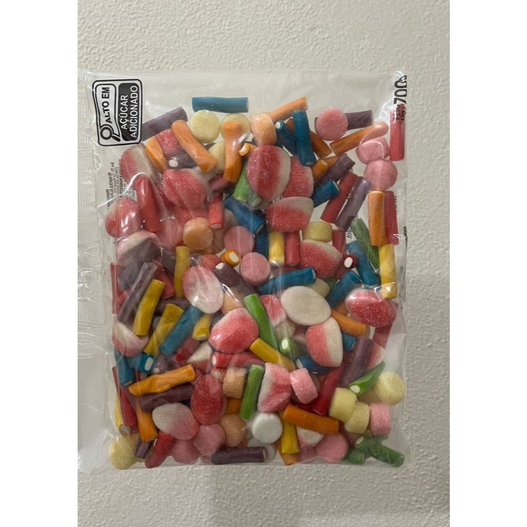 Mix Balas de Goma Regaliz Gelatina Macias Docinhas e Azedinhas Docile ...