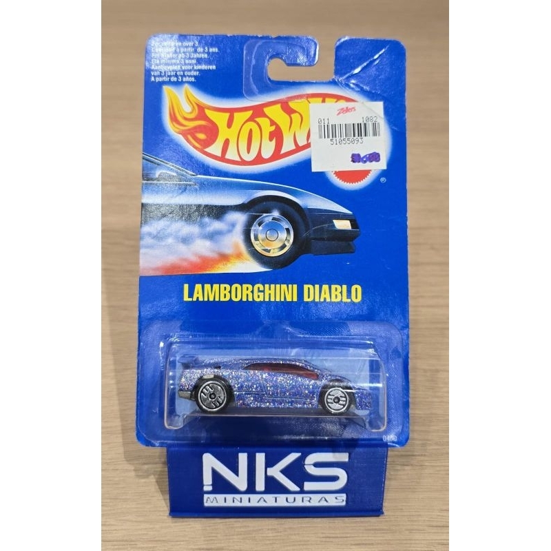 Hot Wheels Lamborghini Diablo Glitter Azul | Shopee Brasil