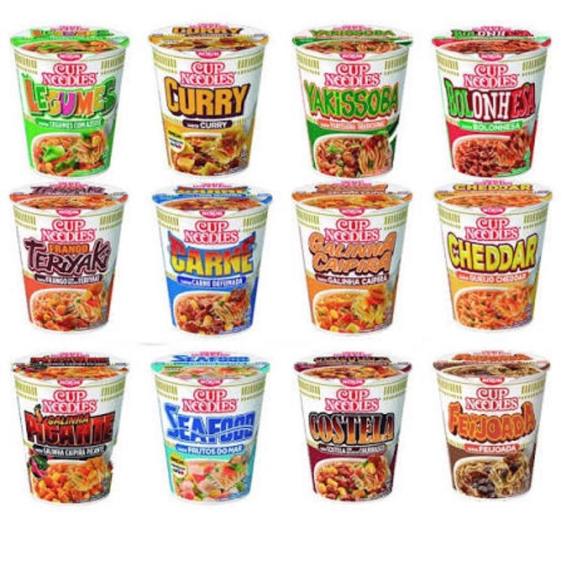 kit 6 unidades Cup Noodles Sabor Variados | Shopee Brasil