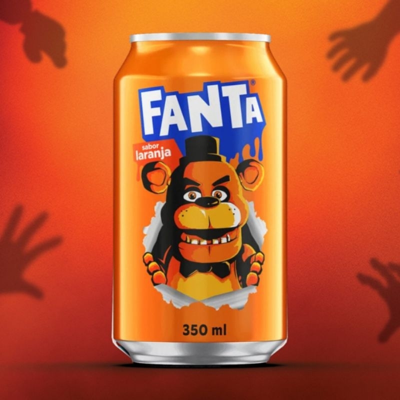 Lata Fanta Laranja - Halloween - (Freddy Fazbear) jogo e filme Five ...