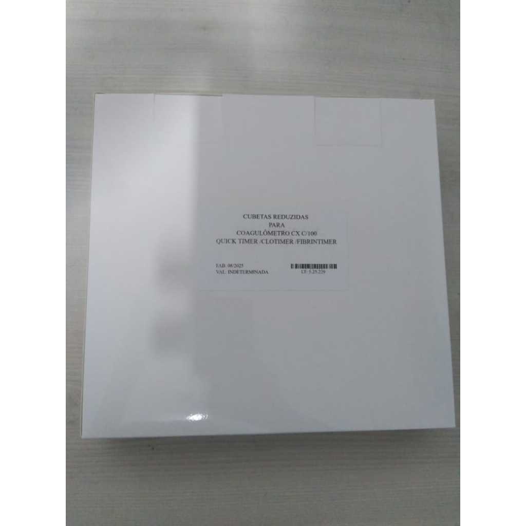 Cubetas Reduzidas Cx C/100 Coagulometro (Clot) | Shopee Brasil