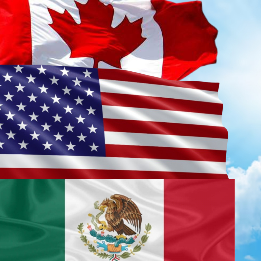 Kit 3 Bandeiras Países-Sede: EUA, Canadá e México GIGANTES (150x90cm ...