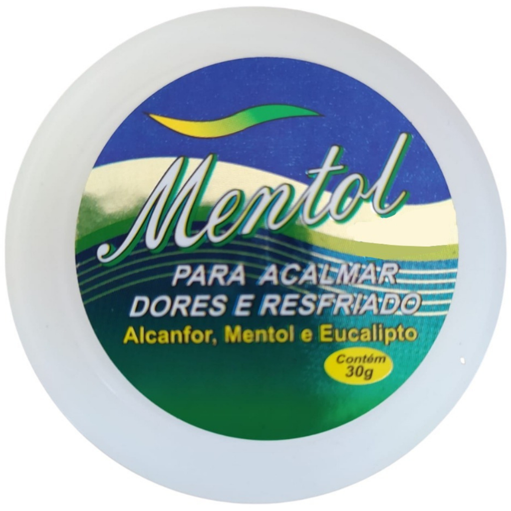 Pomada Mentol 30g - Alcanfor, Mentol e Eucalipto | Shopee Brasil