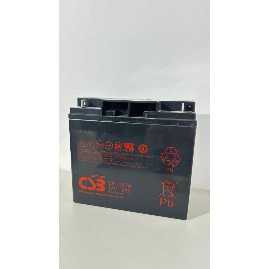 Bateria 12v 17ah Csb No Break sms, alarme,jet-ski.etc | Shopee Brasil