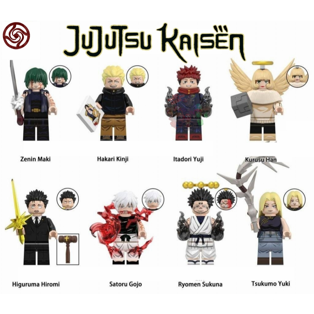 Jujutsu kaizen miniaturas de coleção minifigure itadori sukuna Gojo e ...