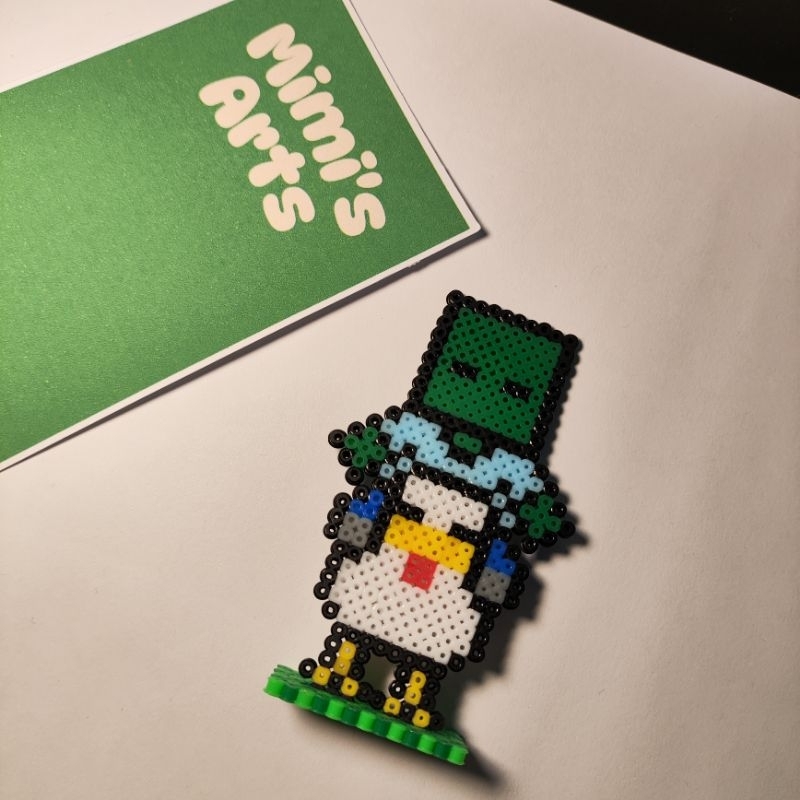 Action figure Chicken Jockey / Minecraft ( Pixel art / hama beads ...