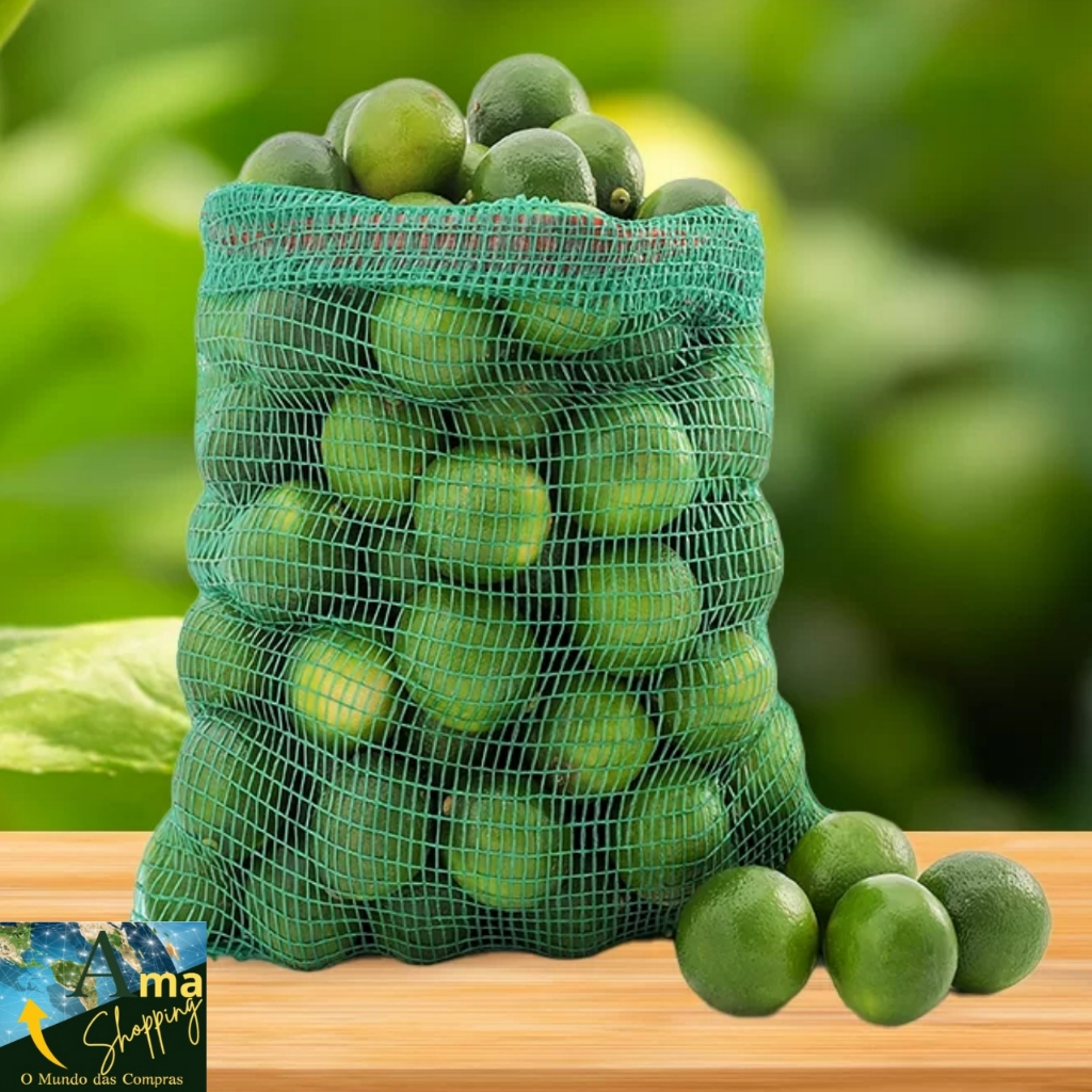 Lima Textil Saco De Limão 43x77cm Hortifruti Verde 20kg | Shopee Brasil