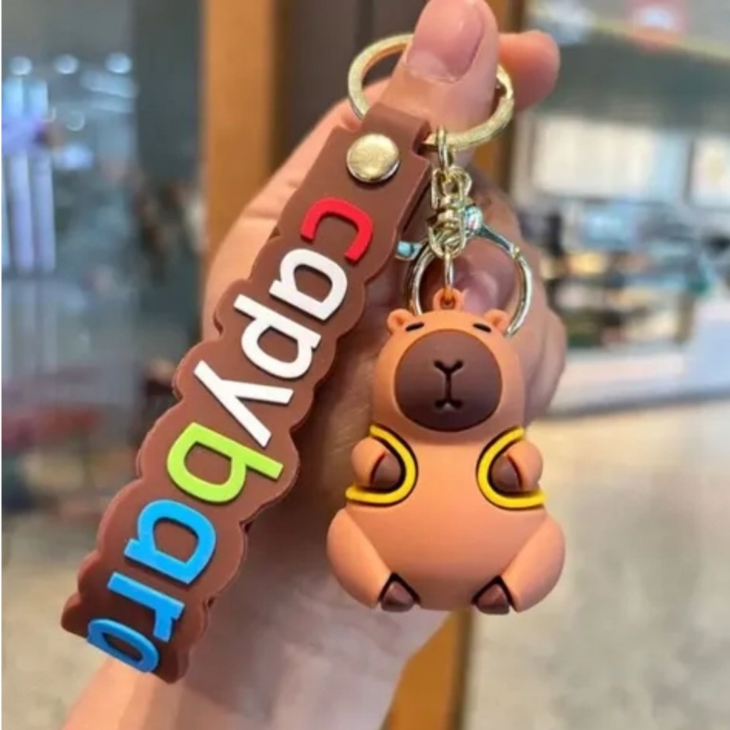 Chaveiro Pingente Emborrachado Capivara Love | Shopee Brasil