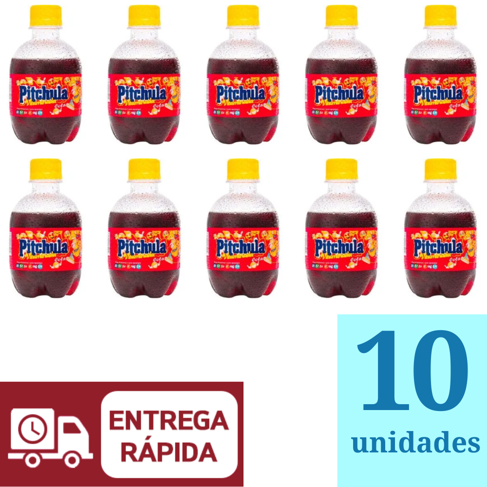 Kit 10 Refrigerante Cola Pitchula Pet 250ml | Shopee Brasil