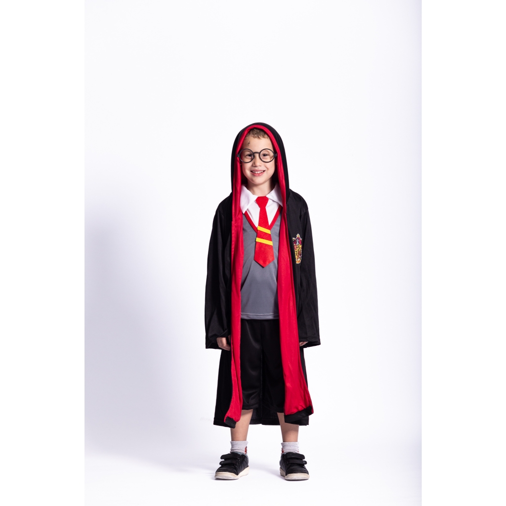 Fantasia Harry Potter Infantil - Capa Grifinória - Carnaval Halloween ...