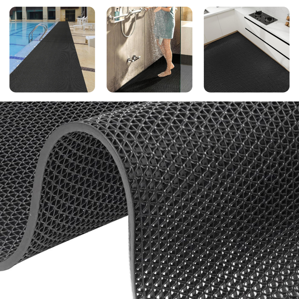 Tapete Antiderrapante PVC vazado para Banheiro Box Área Úmida - Cor ...