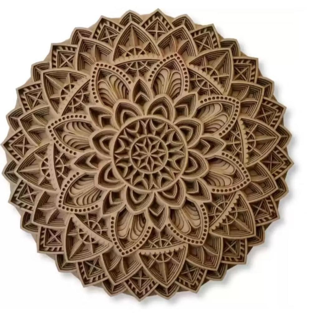 Mandala 35 Cm Em 8 Camadas 3D Mdf Cru | Shopee Brasil
