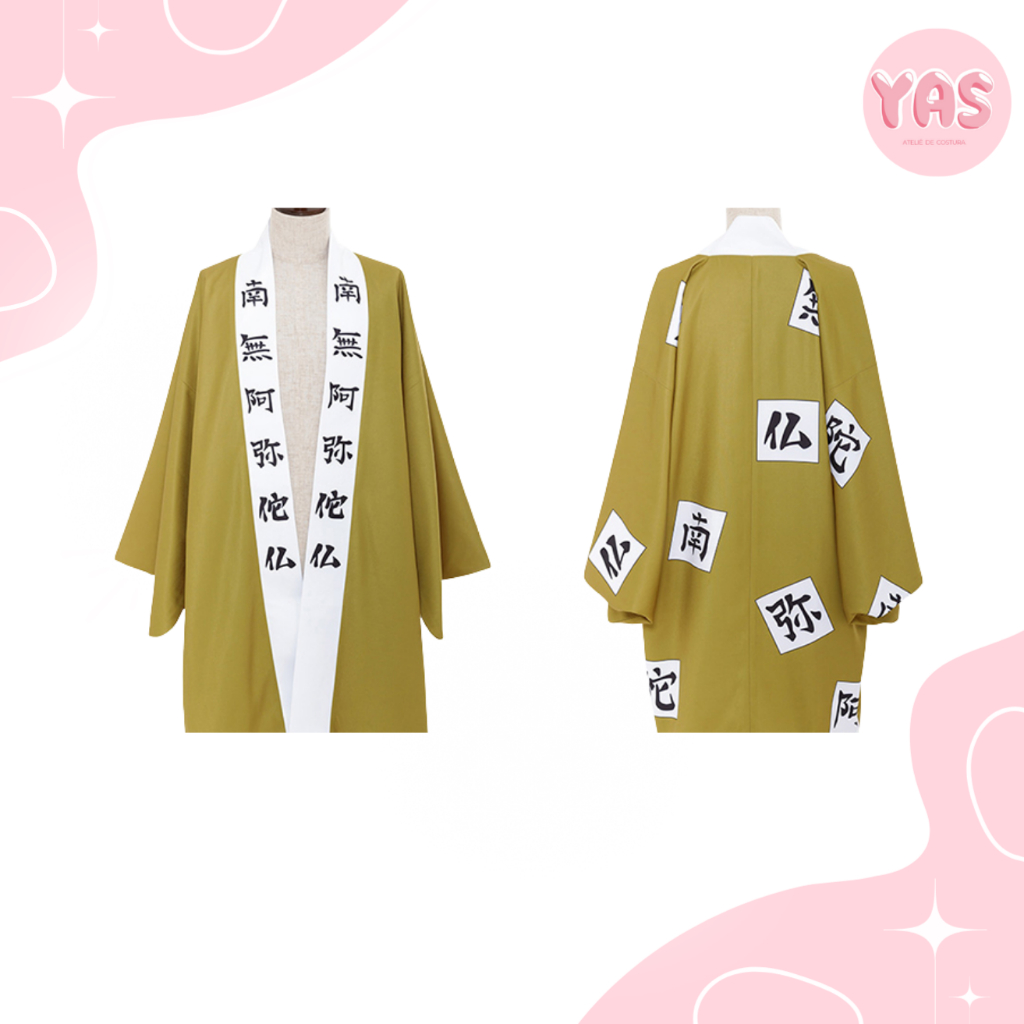Kimono haori cosplay demon slayer kimetsu no yaiba himejima gyomei ...