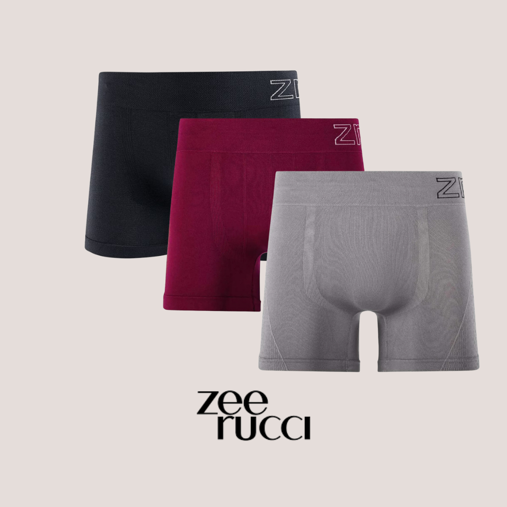 Cueca Zee Rucci Kit Com 3 Boxer Masculina em Poliamida | Shopee Brasil