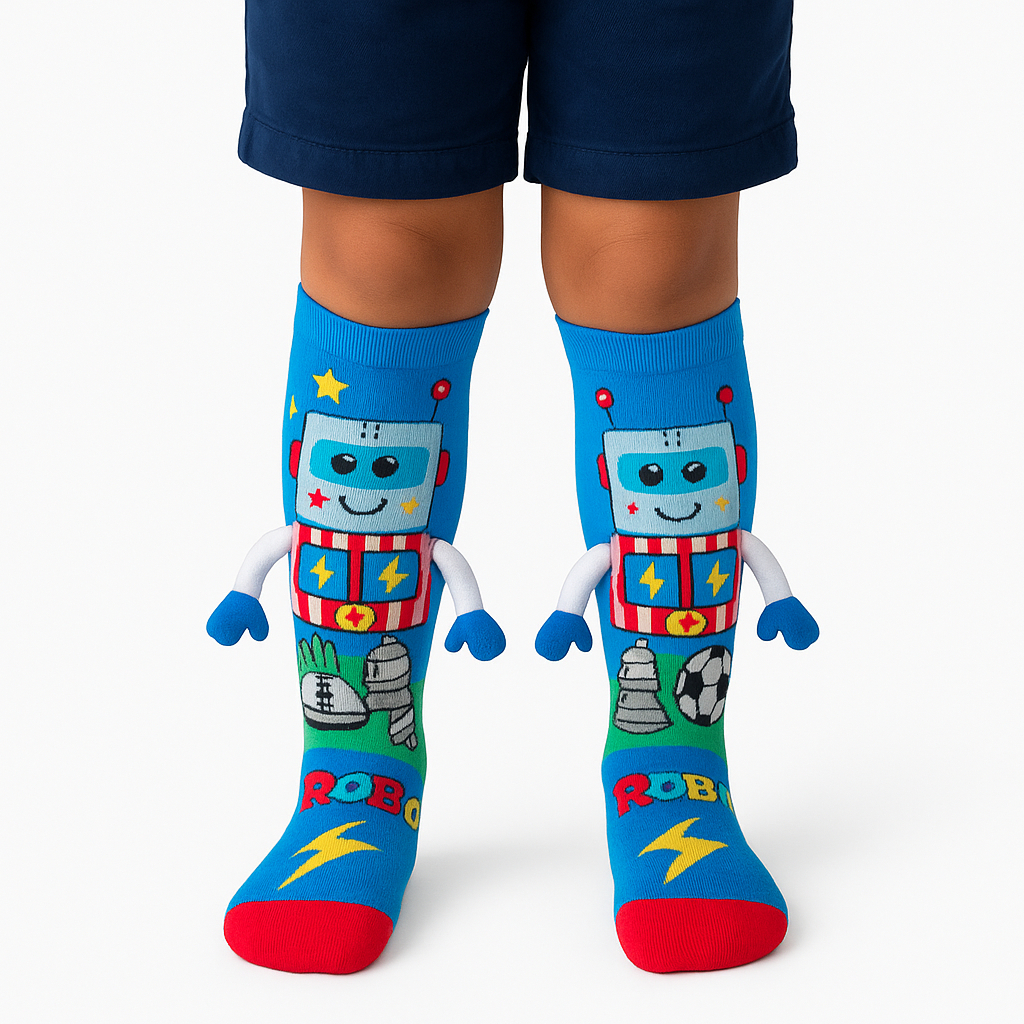 Meia Maluca Infantil 3D Personagens Colorida Cano Alto Top Masculino e ...