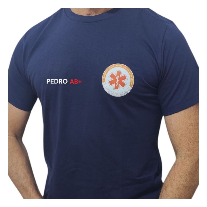 camiseta SAMU personalizada com nome | Shopee Brasil
