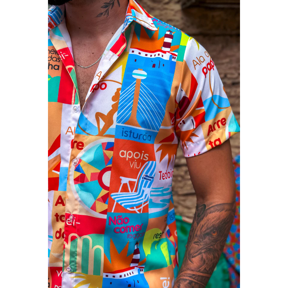 CAMISARIA UNISSEX NORDESTE BLOCK COLLOR | Shopee Brasil